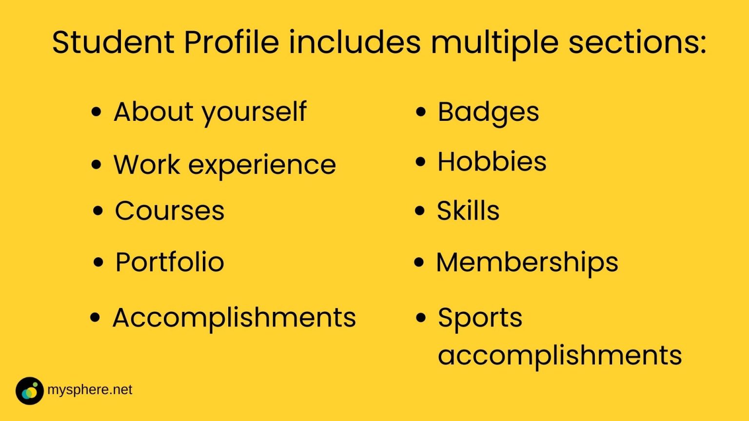 Why is your Student Profile and Portfolio important? - MySphere
